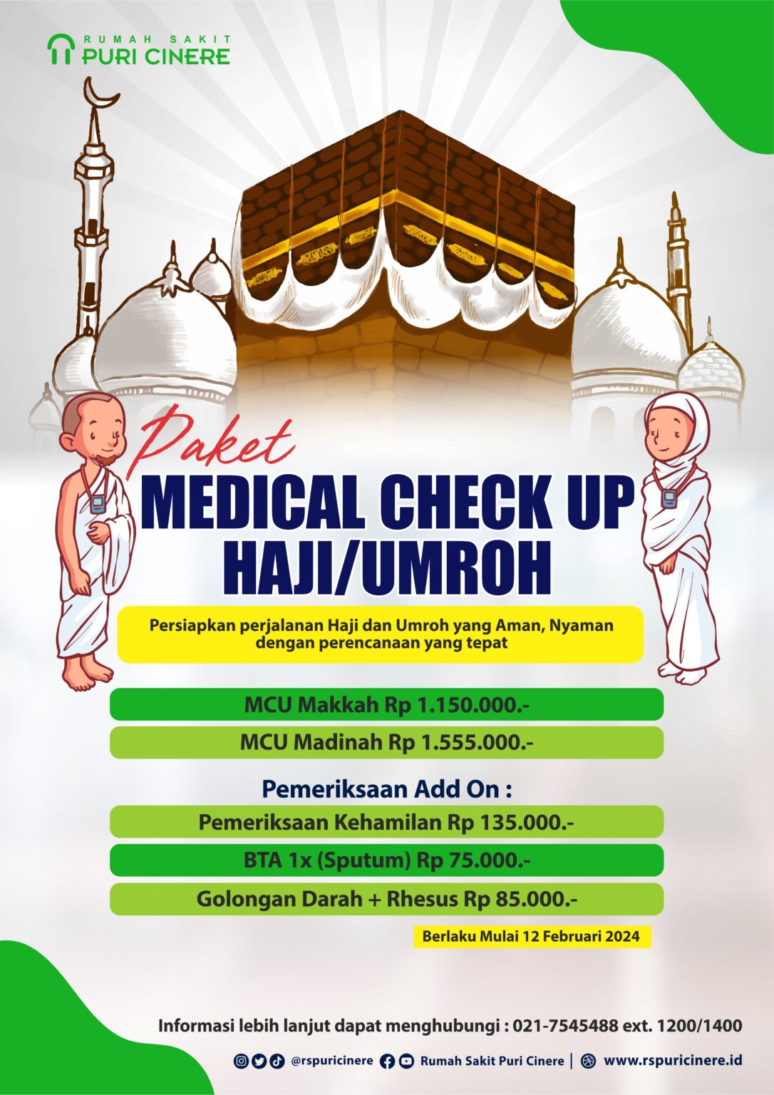 Paket Medical Check Up Haji/Umroh – Rumah Sakit Puri Cinere